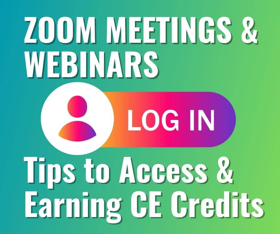 Joining an ATSA Zoom Meetings and CE Credit Policy - Association for ...